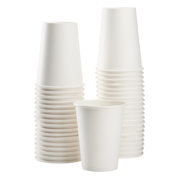 Karat Earth 12oz Eco-Friendly Paper Hot Cups (90mm) - White - 1,000 ct